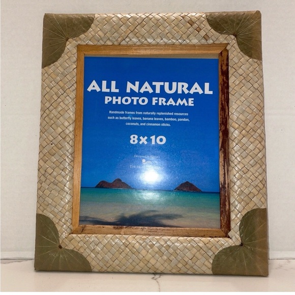 Other | All Natural Photo Frame Pandan Wgreen Leaf 8x1 Tropical Frame ...